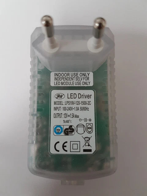 ERSATZTRAFO FW MODEL: Lps19V-120-1500-2C Led Trafo Led Steckernetzteil ...