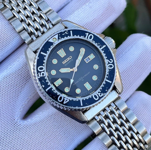 VINTAGE SEIKO MINI Divers 150 M Original Japan Ladies Quartz Watch 2625 ...