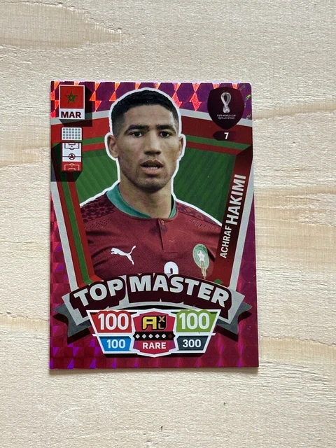 PANINI ADRENALYN XL World Cup Qatar 2022 Achraf Hakimi Top Master No 7 ...