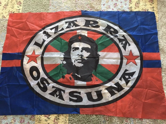 BANDERA FLAG BANDIERA Ultras Hinchas Peña Lizarra Ultras Osasuna EUR 30 ...