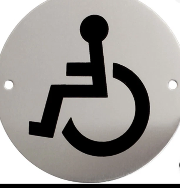METAL LAVATORY RESTROOM Washroom Toilet Door WC Disabled Sign £1.95 ...