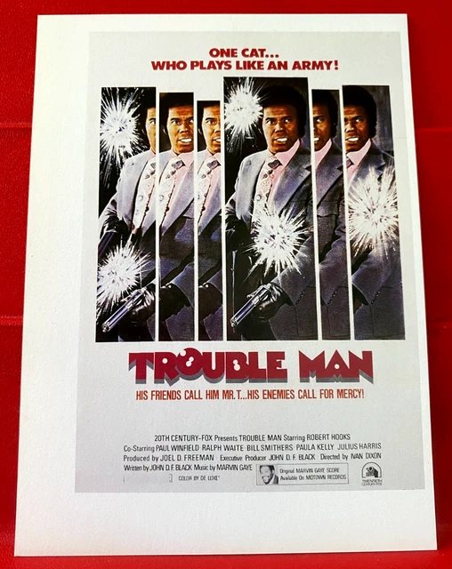 TROUBLE MAN ROBERT Hooks Movie/Film Poster Art PICTURE / PRINT 6"x 4 ...