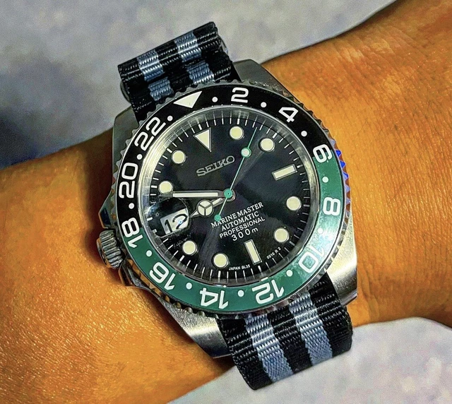 CUSTOM BUILD NH35 Movement Seiko Mod- left handed "Sprite mod ...