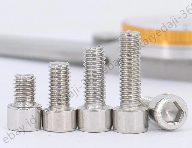 304 ACIER INOXYDABLE Boulon Allen Cap Vis Hex Clé Allen Tête M2 M2.5 M3 ...