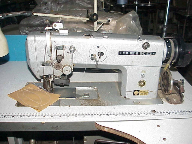 SEIKO WB-8GWC-FL INDUSTRIAL Sewing Machine Set To Sew Upholstery ...
