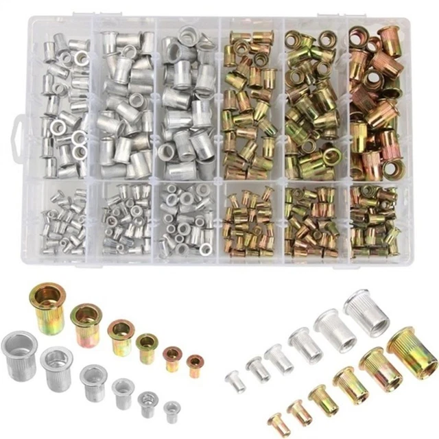 300PCS M3 M4 M5 M6 M8 M10 Flat Head Rivet Nut Insert Nutsert Automotive EUR 33,13 - PicClick FR