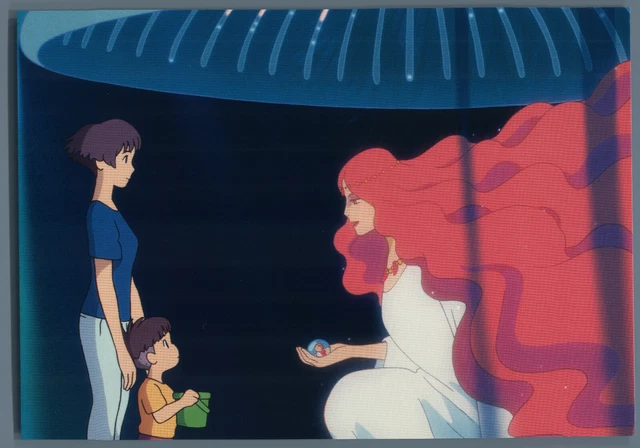 CARTE POSTALE STUDIO Ghibli Ponyo Lisa et Sosuke rencontrent Granmamare ...