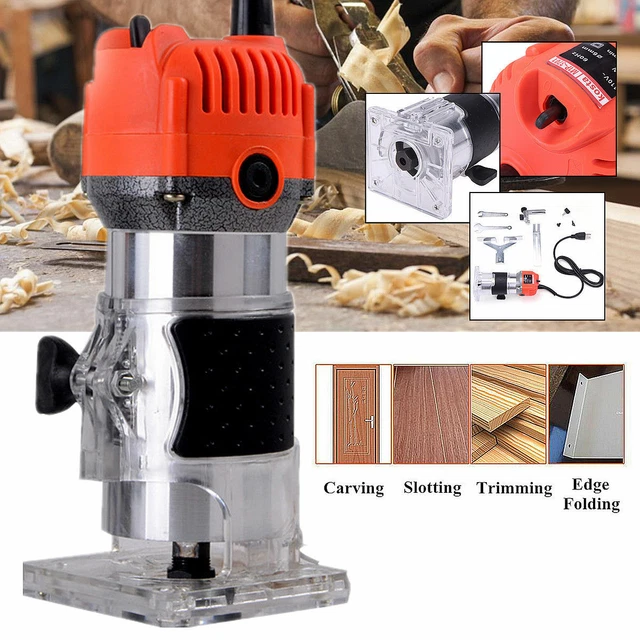 ELECTRIC HAND TRIMMER Palm Router Laminate Joiners Wood working Cuting ...