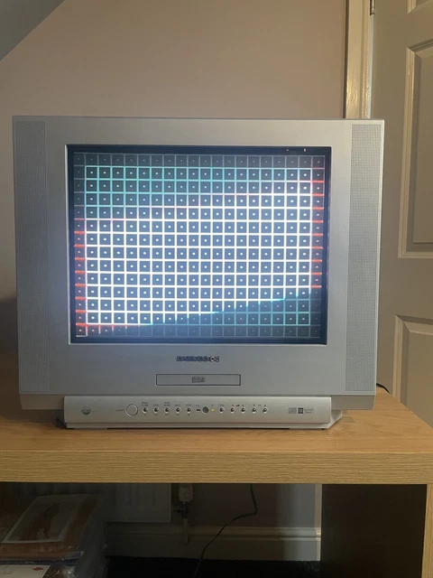 21 INCH DAEWOO CRT Retro Gaming TV & DVD Combo 240p RGB Scart DDT-21H9S ...