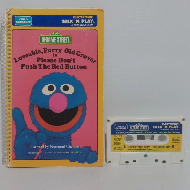 CHILD GUIDANCE TALK ‘N Play Sesame Street Loveable.. Old Grover 1984 ...