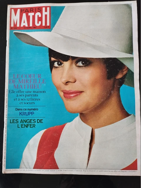 PARIS MATCH DU 15/04/1967; Mireille Mathieu/ Krupp/ Hell's Angels EUR 5,20 - PicClick FR