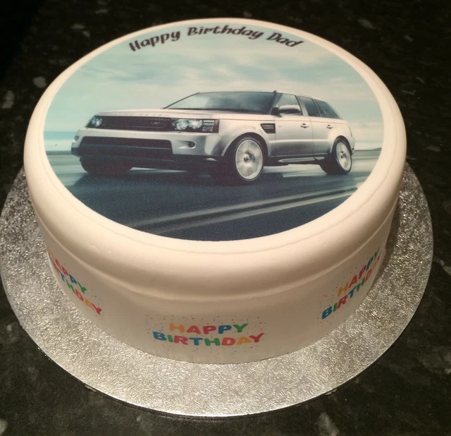 RANGE ROVER PRE-CUT Edible Icing Cake Topper or Ribbon 02 £5.00 ...