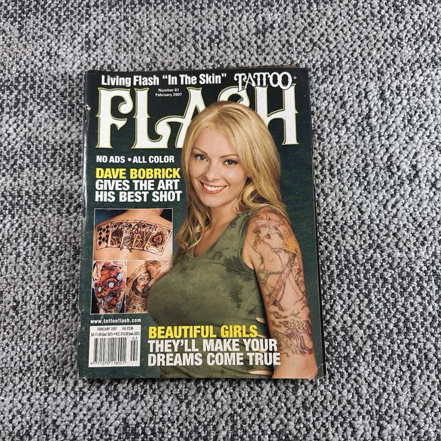 TATTOO FLASH MAGAZINE Issue 81 February 2007 £6.49 - PicClick UK