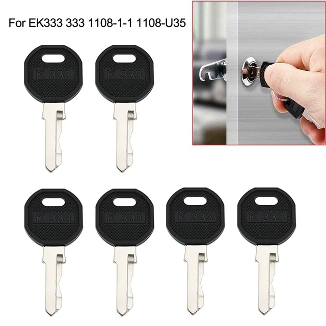6 PACK KEYS for EK333 Lock Cylinders Compatible with For APC For ...