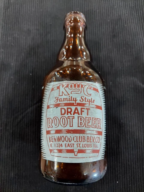 KAY C FAMILY Style Draft Root Beer Acl Soda Bottle East St Louis ...