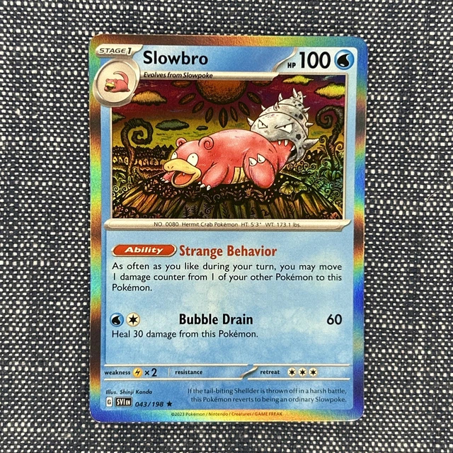 POKÉMON TCG SLOWBRO Scarlet & Violet Base Set 043/198 Reverse Holo Holo ...