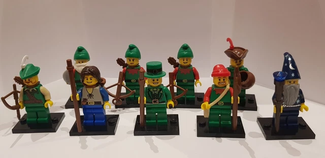 LEGO FORESTMEN MINIFIGURES x9 +Accessories Castle Mayor Taxman Wizard ...