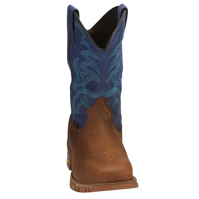 TONY LAMA ROUSTABOUT 11 Inch Waterproof Steel Toe Work Mens Blue, Brown ...