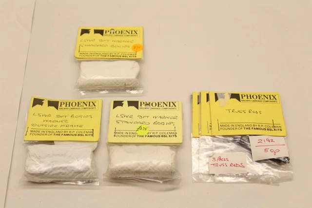 PHOENIX LSWR MODEL Railway Coach Bogies Truss Rods Parts Oo Gauge ...