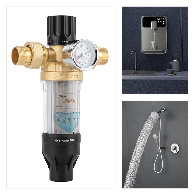 VORFILTER RÜCKSPÜLFILTER HÄUSER Schulen Wasserfilter mit Dichtband 1/2 ...