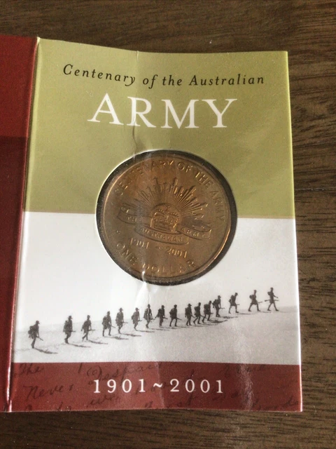 2001 $1 UNC Coin Centenary of the Australian Army , "C" Canberra Mint ...