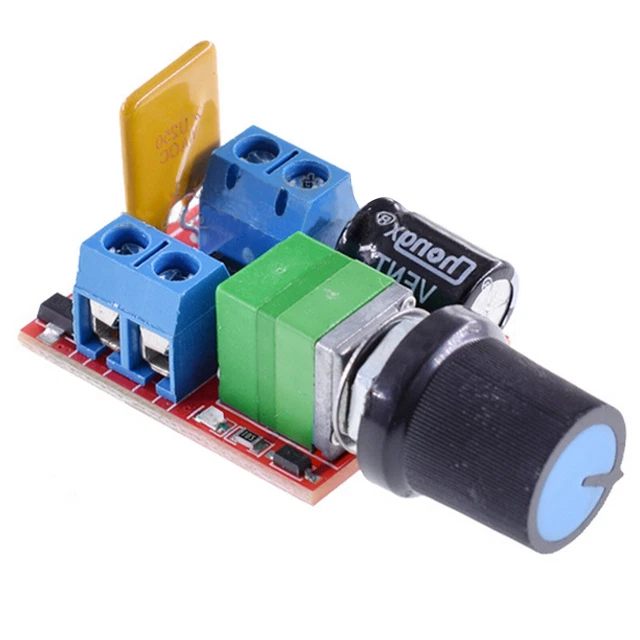 LOW VOLTAGE DC PWM Motor Speed Controller Module 3V-35V 5A 90W control ...