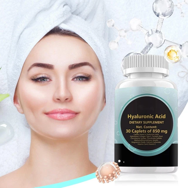 HYALURONIC ACID 30 Caplets 850 Mg ONE Pack £11.11 - PicClick UK