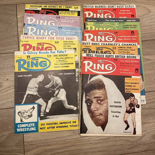 VERY RARE VINTAGE The Ring Boxing Magazine 10 Issues From 1960 £25.00 ...