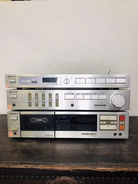 STEREO VINTAGE SONY Amplificatore TA-AX35 Tuner ST-JX35L Piastra TC ...