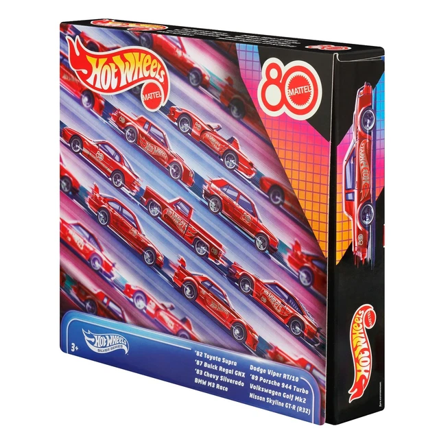 HOT WHEELS 2025 SILVER SERIES MATTEL 80th ANNIVERSARY BOX SET - 8 PACK ...