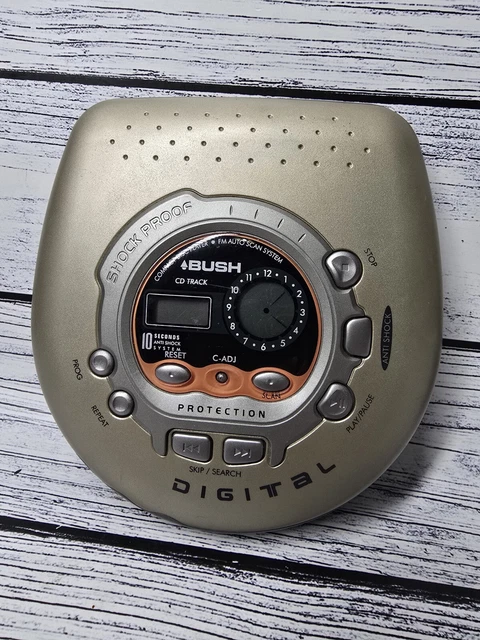 VINTAGE BUSH CDW5 Portable CD Player Radio Personal CD Walkman See ...