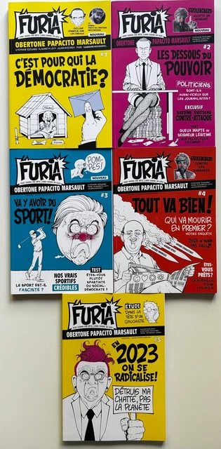 FURIA MAGAZINES NUMÉROS 1 à 5 TBE (Obertone Papacito Marsault Rochedy ...