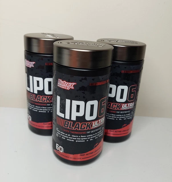LIPO-6 BLACK ULTRA Concentrate, Extreme Potency - 60 black caps £29.99 ...