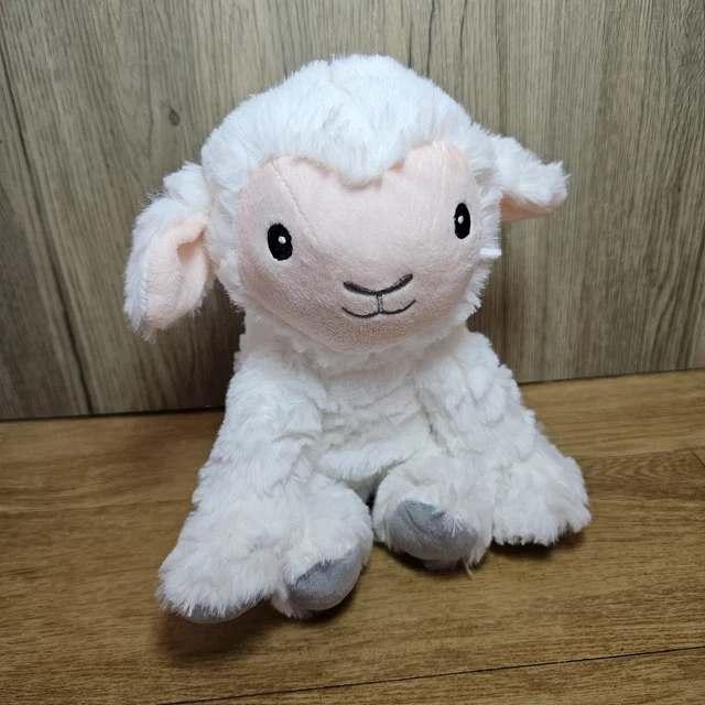 MORRISONS LAMB SHEEP Soft Toy Comforter Plush White Farm Animal Teddy ...