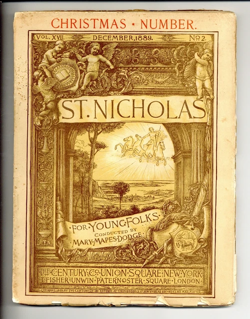 ST. NICHOLAS MAGAZINE Vol. 17 #2 GD 1889 bassa qualità EUR 8,00 ...