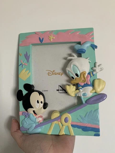 VINTAGE DISNEY BABY Photo Frame (Donald Duck & Mickey Mouse) £24.95 ...
