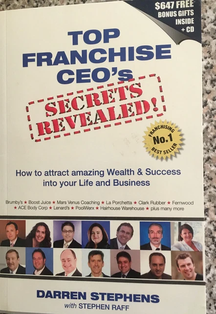 TOP FRANCHISE CEO’S Secret's Revealed + CD. Darren Stephens EUR 16,14 ...