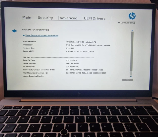 GENUINE HP ELITEBOOK 840 Gen 8 Silver Complete Screen Assembly UK FREE ...