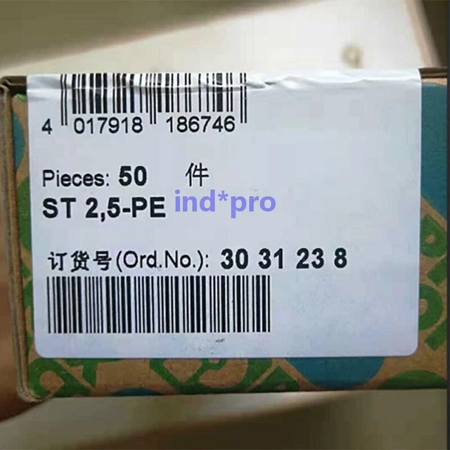 50PCS/BOX NEW ST2.5-PE Ground Terminal Blocks 3031238 $238.60 - PicClick CA