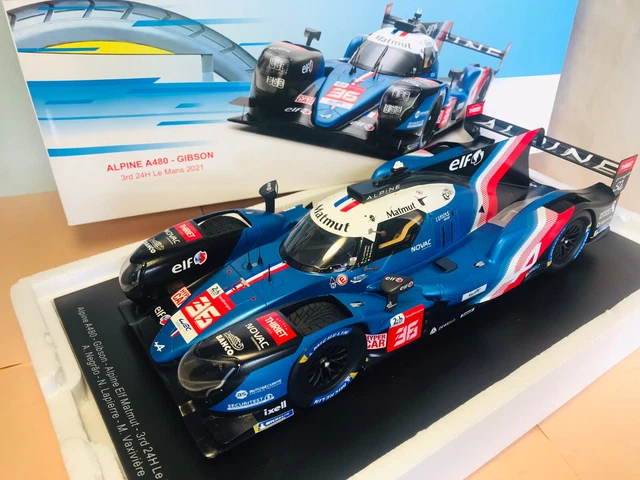 ALPINE A480 #36 Hypercar 3ème 24 Heures Le Mans 2021 Spark 1/18 Boite ...