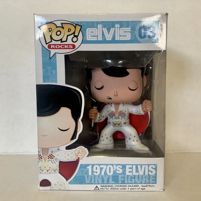 FUNKO POP! ROCKS 1970’s ELVIS #03 Rare Vaulted Exclusive Vinyl Figure ...