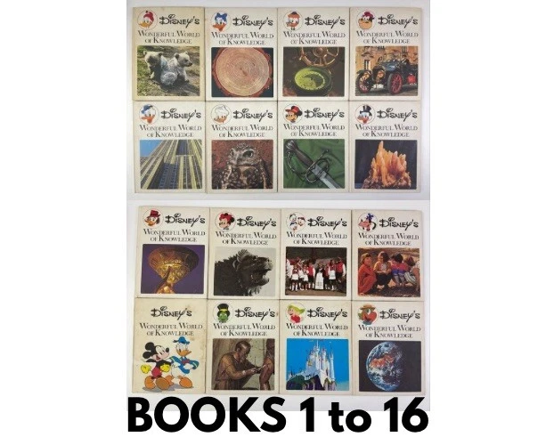 16 X DISNEY’S Wonderful World Of Knowledge Encyclopaedia Books - 1973 ...