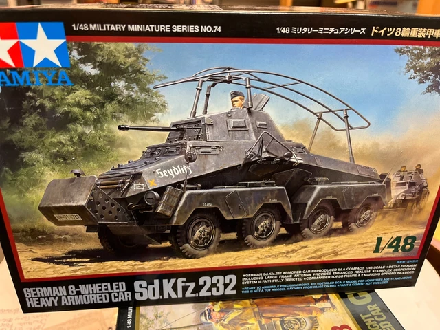 KSN MIDORI GERMAN SD.KFZ.232 HEAVY ARMOURED CAR 1/40 Scale WIND-UP ...