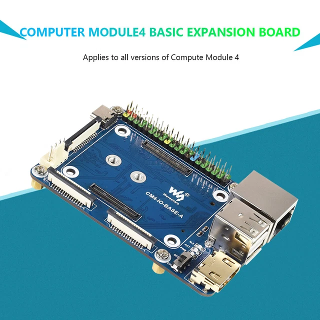 RASPBERRY PI 4 Model Compute Module 4 Basic Expansion Board 5V/2.5A ...