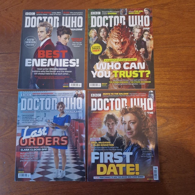 DOCTOR WHO MAGAZINES BBC Panini X 4, Issue 490 492 493 495 £6.52 ...
