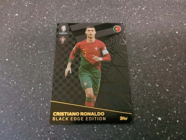 MATCH ATTAX EURO 2024 Be 7 Cristiano Ronaldo (Portugal) Black Edge Edition Mint £6.75 - PicClick UK