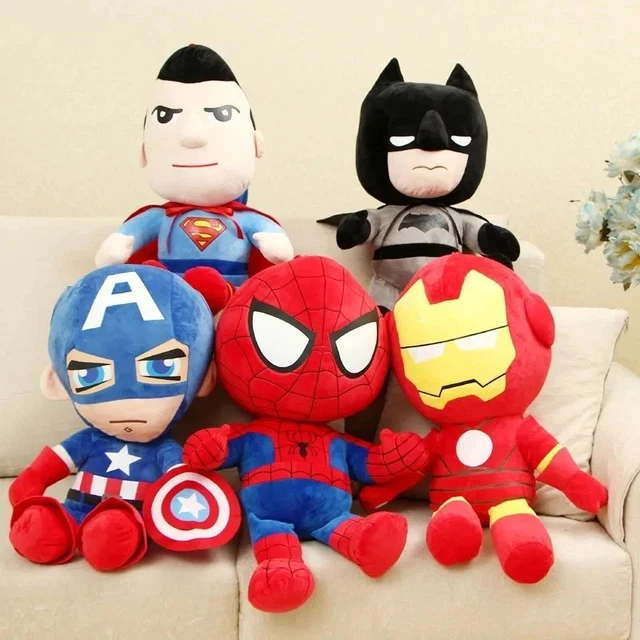 MARVEL THE AVENGERS Hero Plush Doll Spiderman Soft Stuffed Toys Kids ...