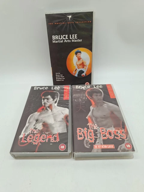 BRUCE LEE VHS Bundle X 3 - The Big Boss, Martial Arts Master, The ...