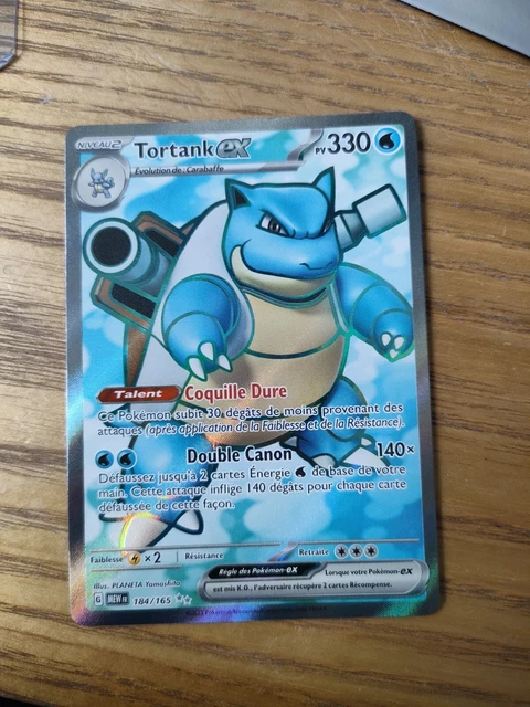 CARTE POKÉMON Tortank EX Full Art 184/165 Écarlate Et Violet EV3.5 151 ...