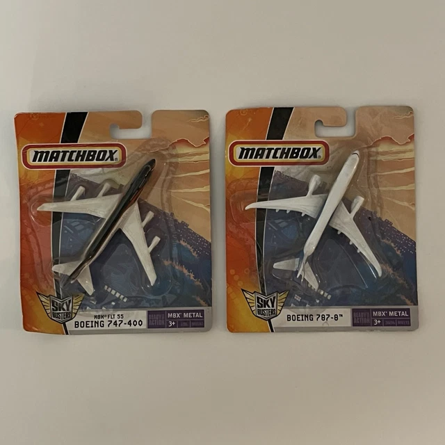 MATTEL MATTEL MATCHBOX Sky Busters Boeing 747-400 et 787 avion EUR 20 ...